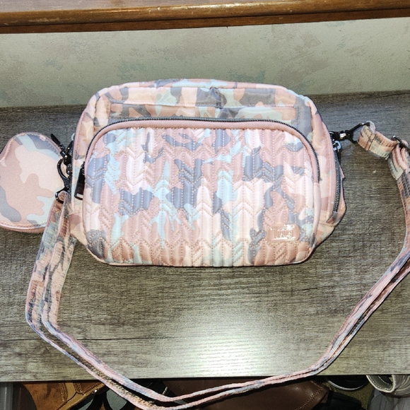 lug | Bags | Lug Mini Ranger Camo Pink Crossbody Bag With Accessories ...